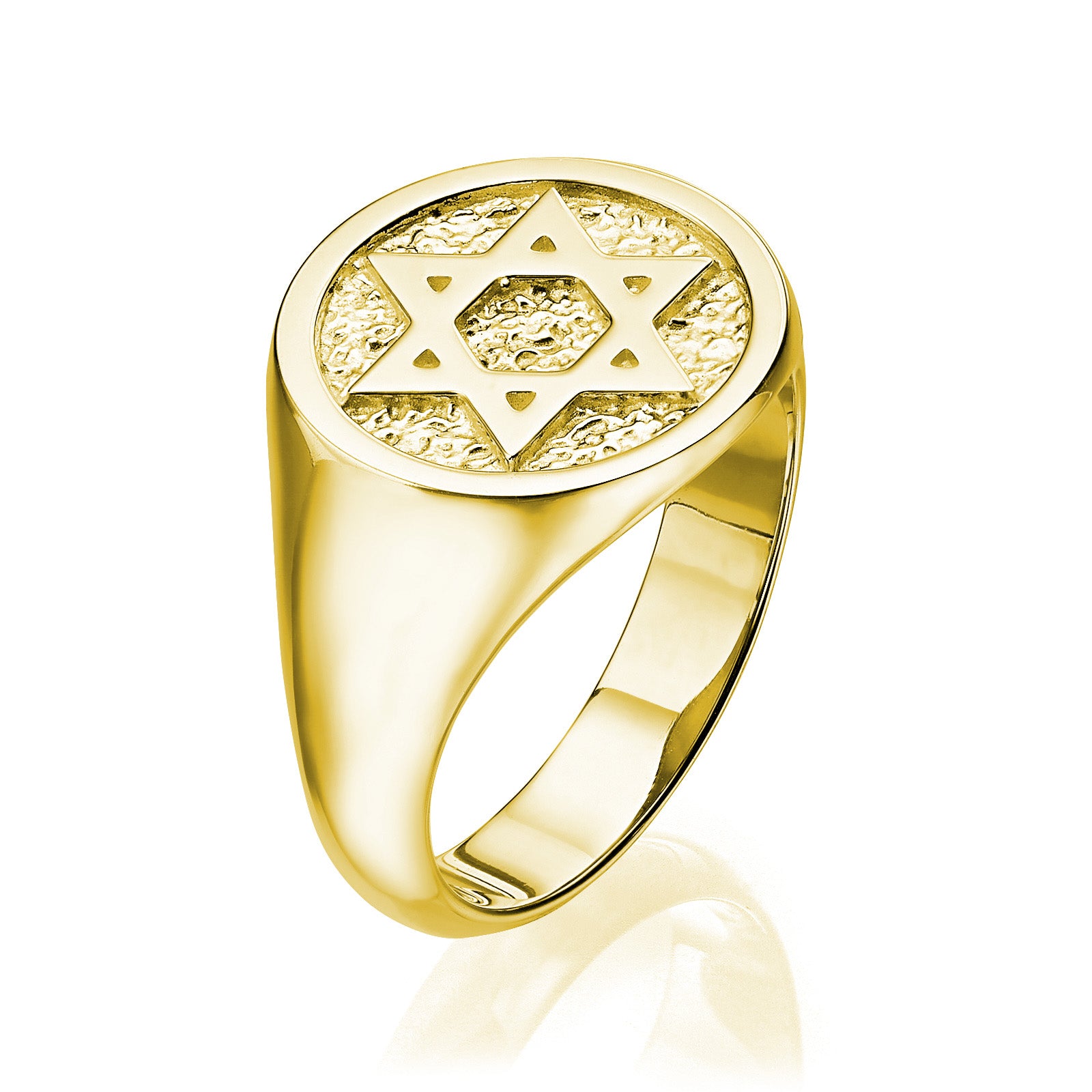 Star of David Signet Ring 14K Gold – Baltinester Jewish Jewelry